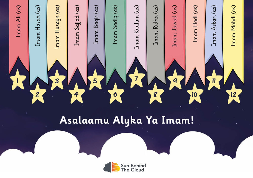 These are my 12 Imams (Board Book, Poster, Coloring Book) – al-Burāq